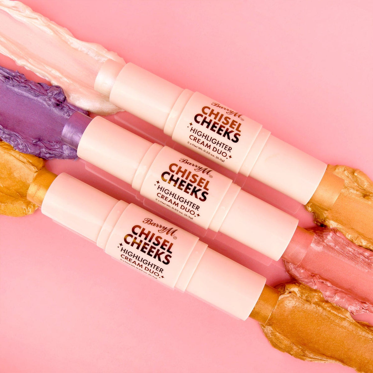 Chisel Cheeks Highlighter Cream Duo | Gold/Bronze – Barry M Australia